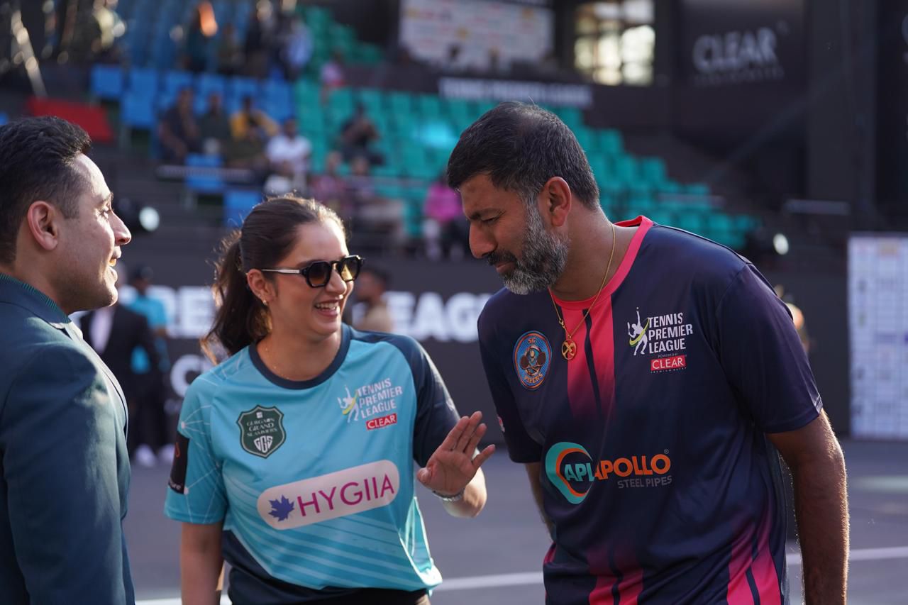 Sania, Bopanna take to court for exhibition match on opening day of ...