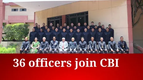 36 Officers Join CBI Force At Investiture Ceremony